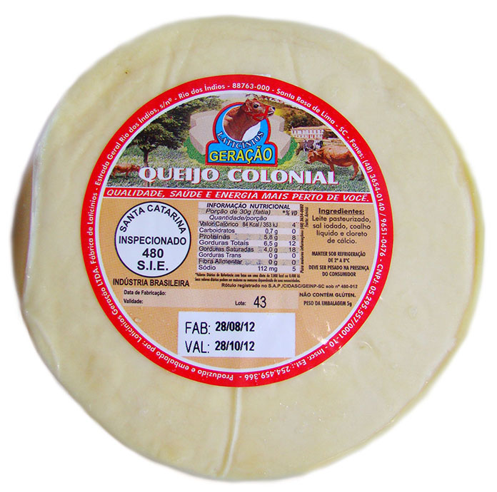 Queijo Colonial :: J.O.A. AMARANTE